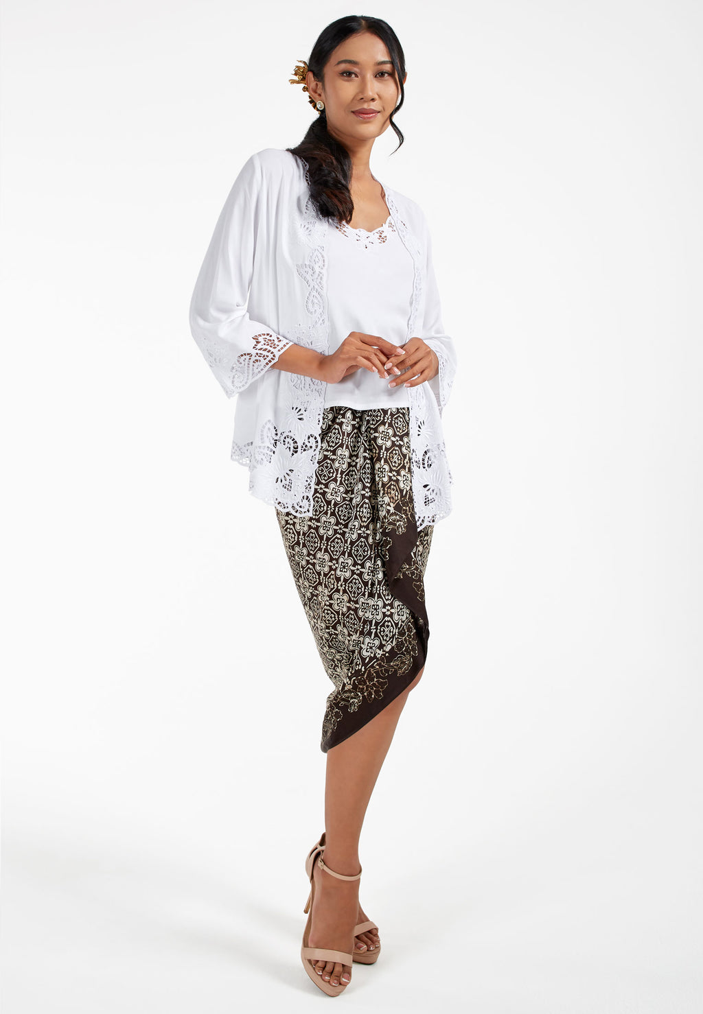 Mayushi Kebaya White – Uluwatu Handmade Balinese Lace